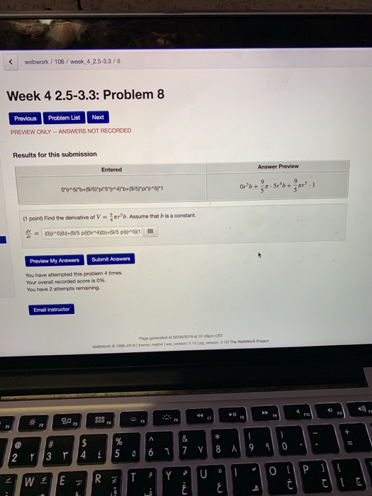 Solved webwork/106/ week 4 2.5-3.38 Week 4 2.5-3.3: Problem | Chegg.com Solved webwork/106/ week 4 2.5-3.38 Week 4 2.5-3.3: Problem | Chegg.com