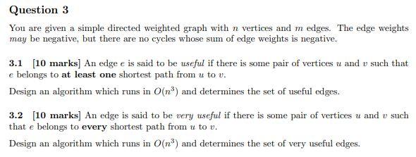 Solved You are given a simple directed weighted graph with n | Chegg.com