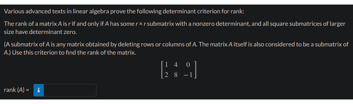 Solved Various advanced texts in linear algebra prove the | Chegg.com