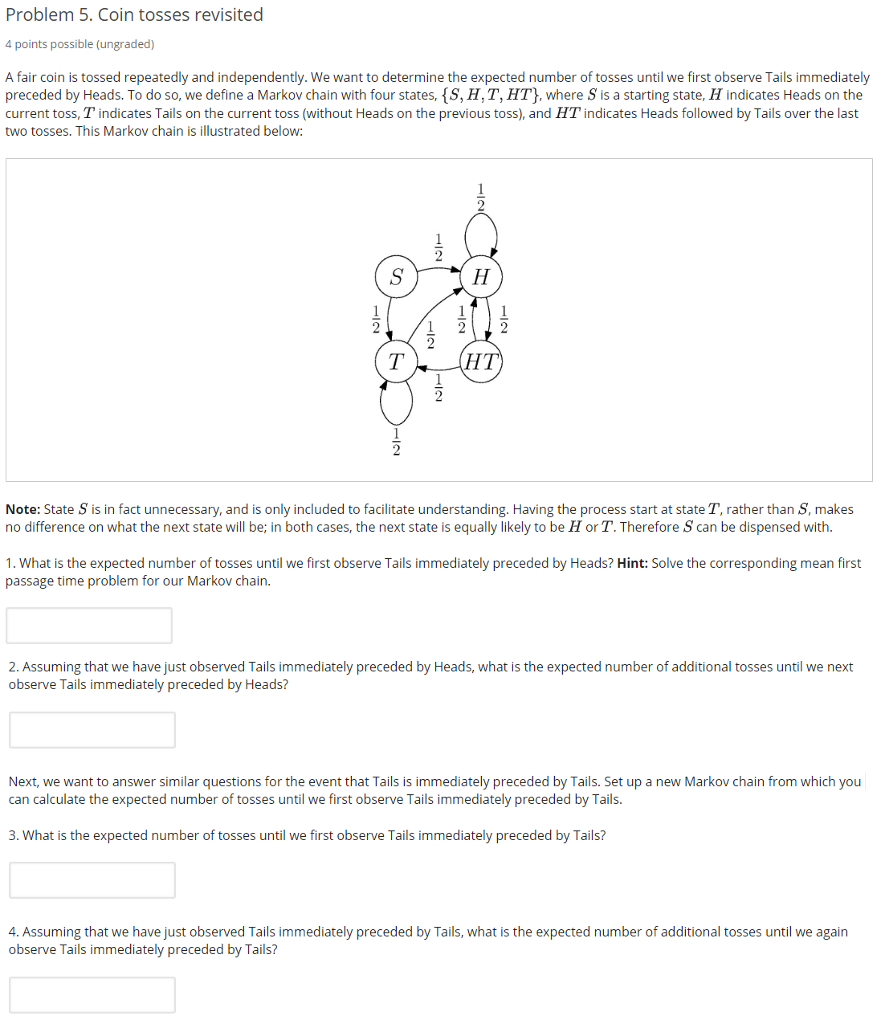Solved A fair coin is tossed repeatedly and independently. | Chegg.com