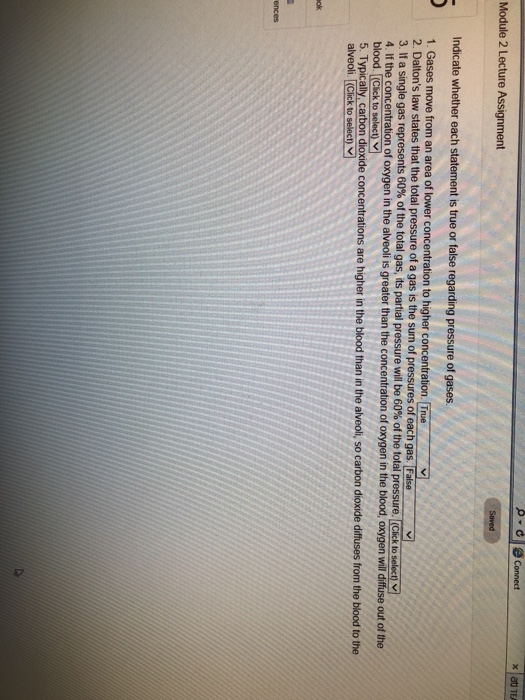 Solved Module 2 Lecture Assignment 1. Gases move from an | Chegg.com