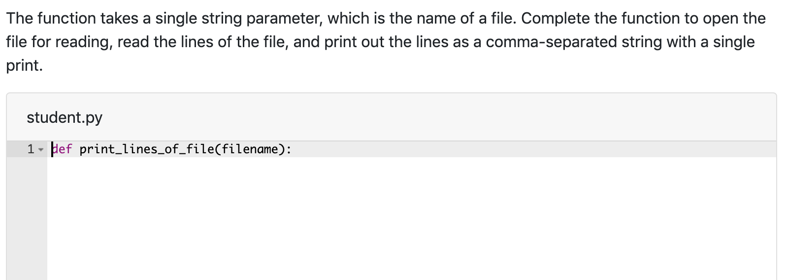 Solved The function takes a single string parameter, which | Chegg.com