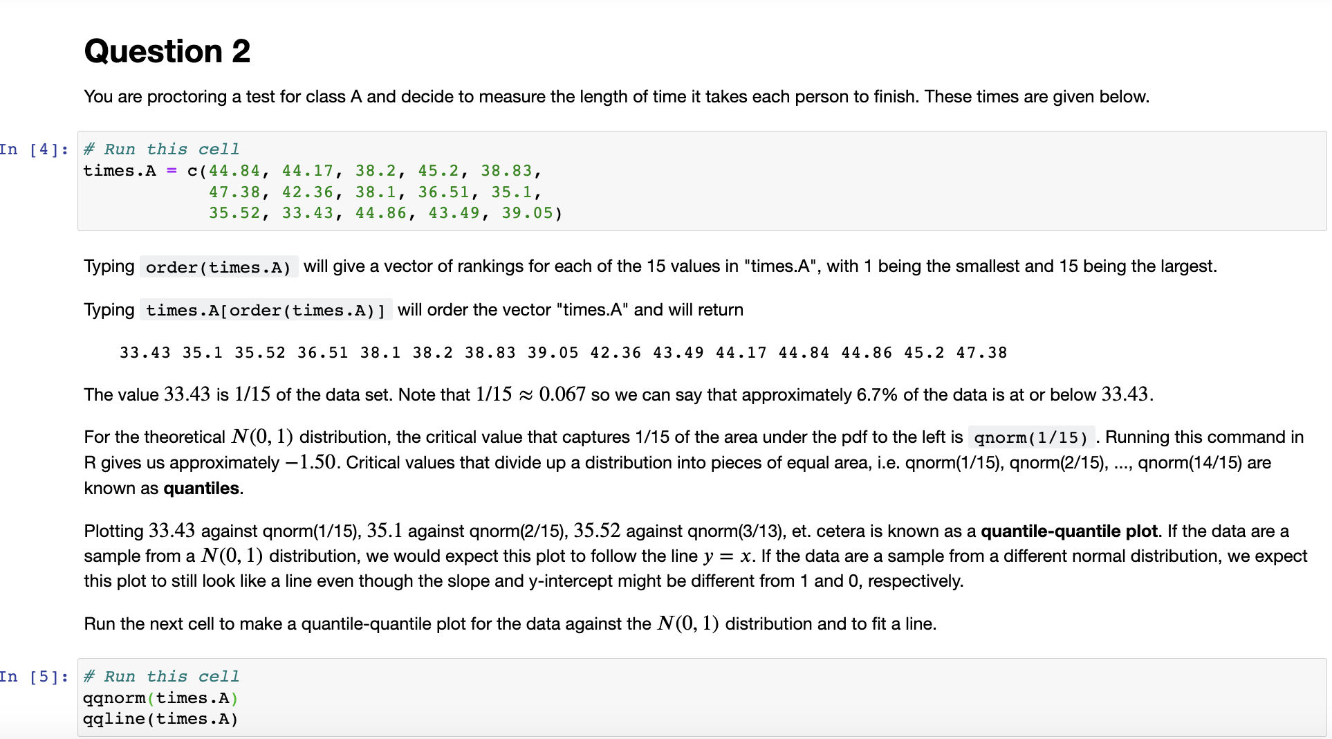Solved Question 2 You Are Proctoring A Test For Class 