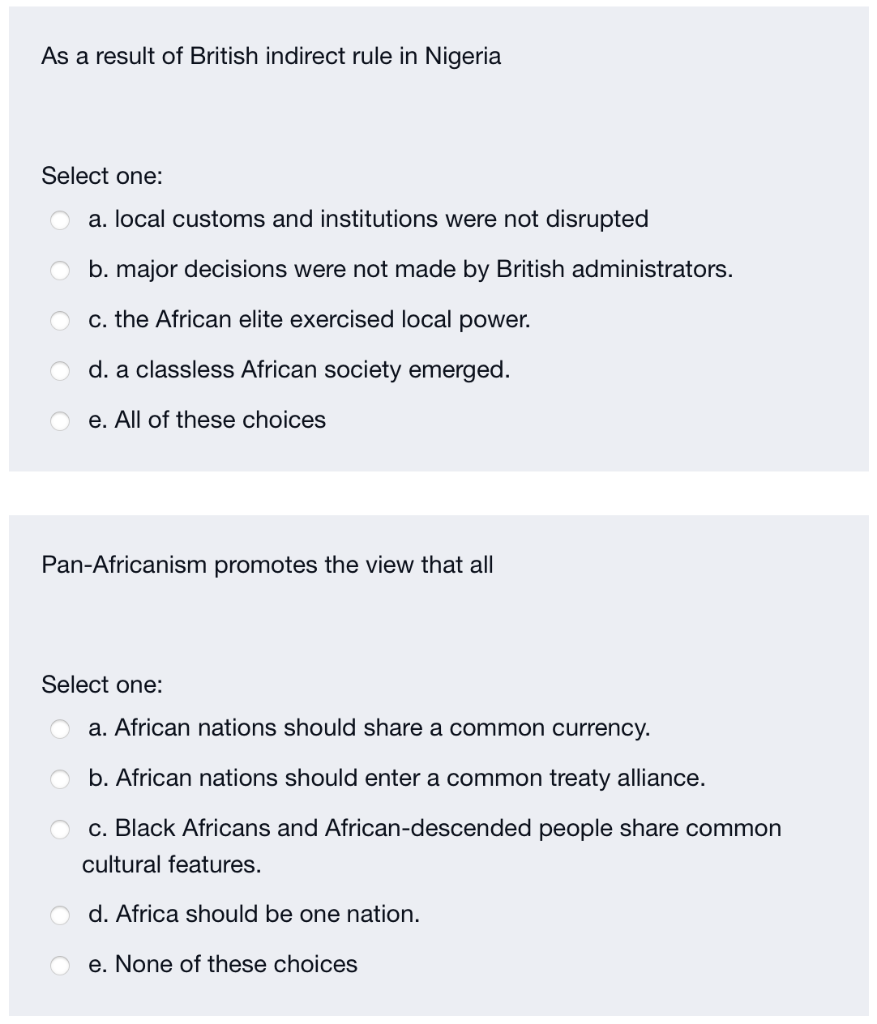 Solved As a result of British indirect rule in Nigeria | Chegg.com