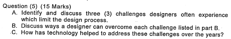 Solved Question (5) (15 ﻿Marks)A. ﻿Identify and discuss | Chegg.com