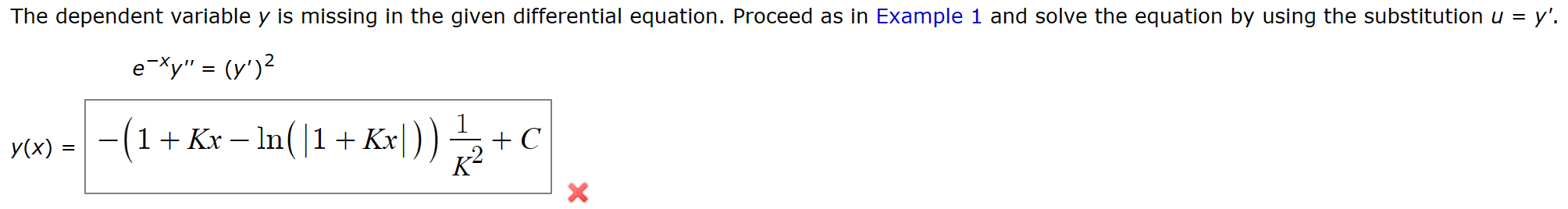 Solved The dependent variable y is missing in the given | Chegg.com
