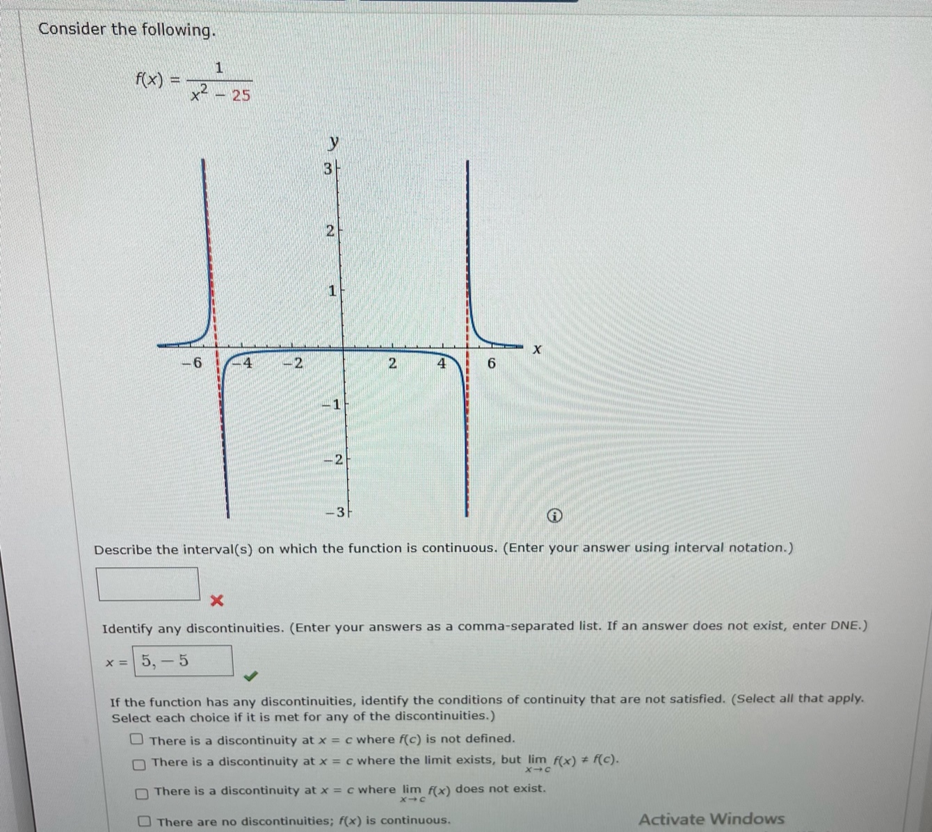 Solved Consider the following. f(x)={6−2x,x2−7,x≤3x>3 | Chegg.com