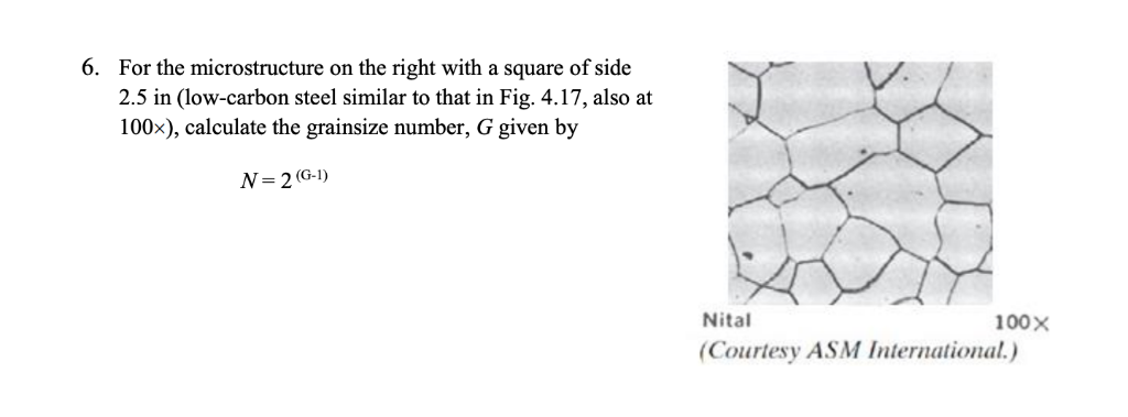 Solved 6. For the microstructure on the right with a square | Chegg.com