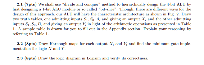 2.1 (7pts) We shall use "divide and conquer" method | Chegg.com