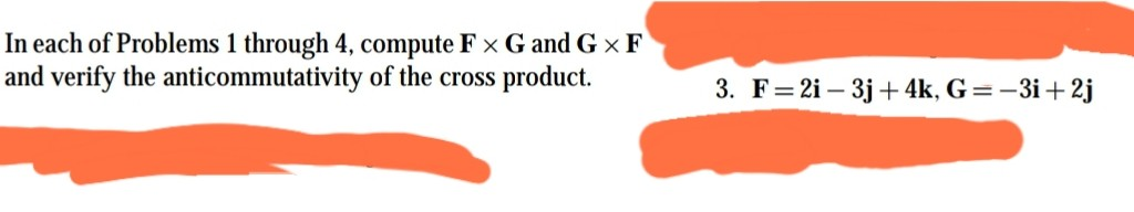 Solved In each of Problems 1 through 4, compute F x G and G | Chegg.com