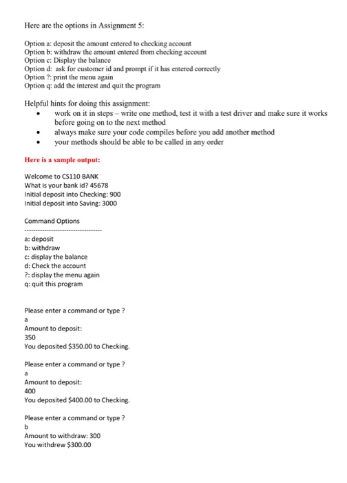 Solved Overview For this assignment, you will be designing a | Chegg.com