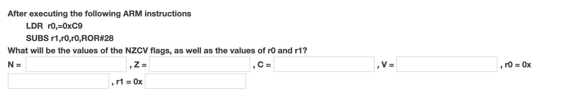 After executing the following ARM instructions LDR | Chegg.com