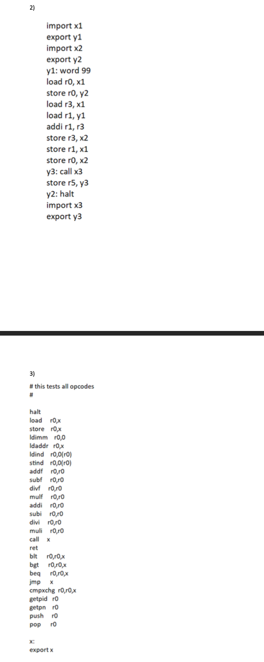 show generated object file assuming there are no | Chegg.com