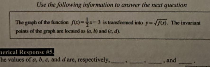 Solved The graph of the function f(x)=21x−3 is transformed | Chegg.com