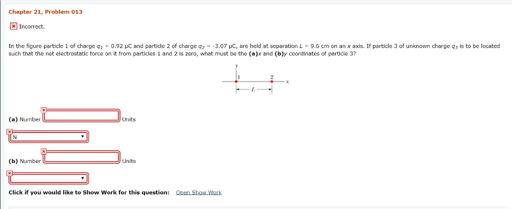 Solved Chapter 21 Problem 013 Incorrect In The Figure 8334