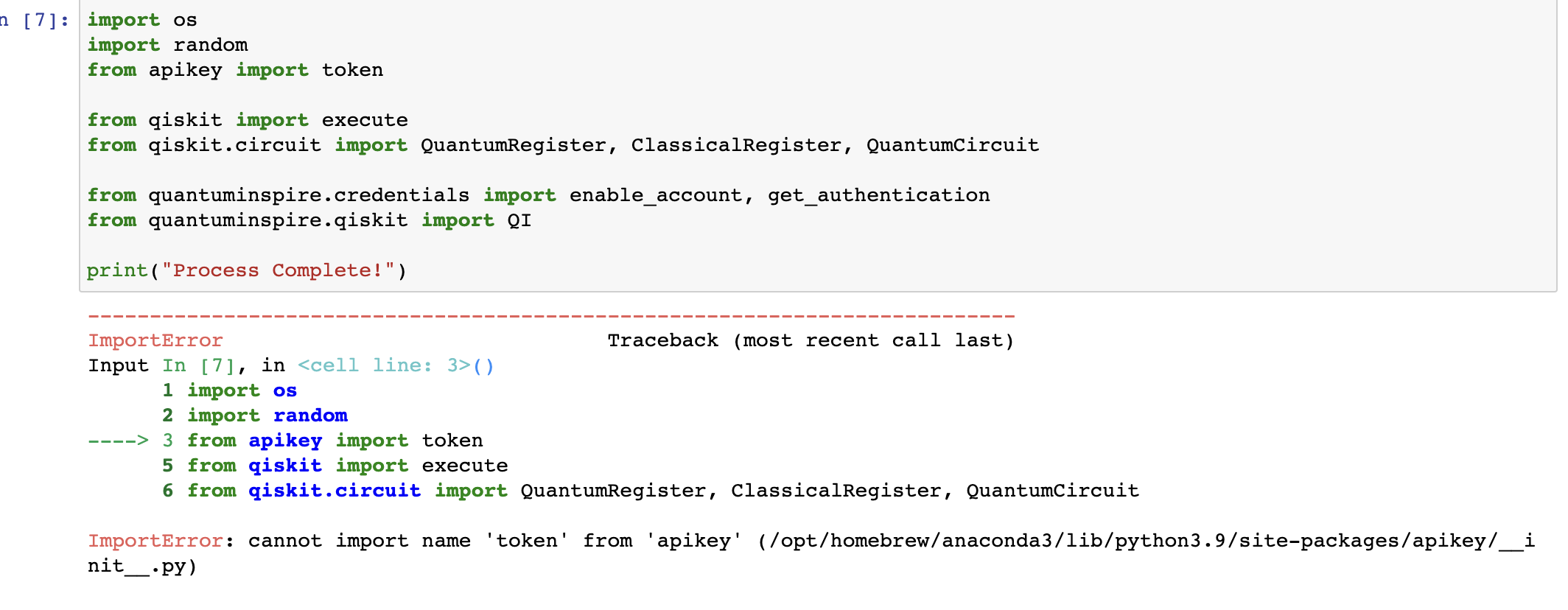 Solved I'm trying to import the object 'token' from | Chegg.com