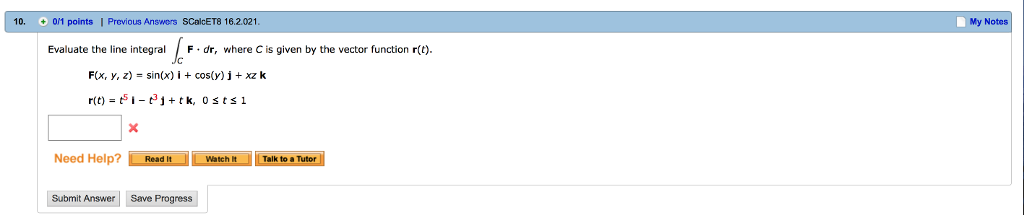 Solved Evaluate The Line Integral C F · Dr Where C Is Given 6115