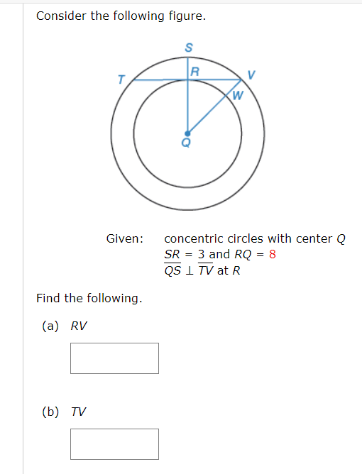 Solved Consider the following figure. Given: concentric | Chegg.com