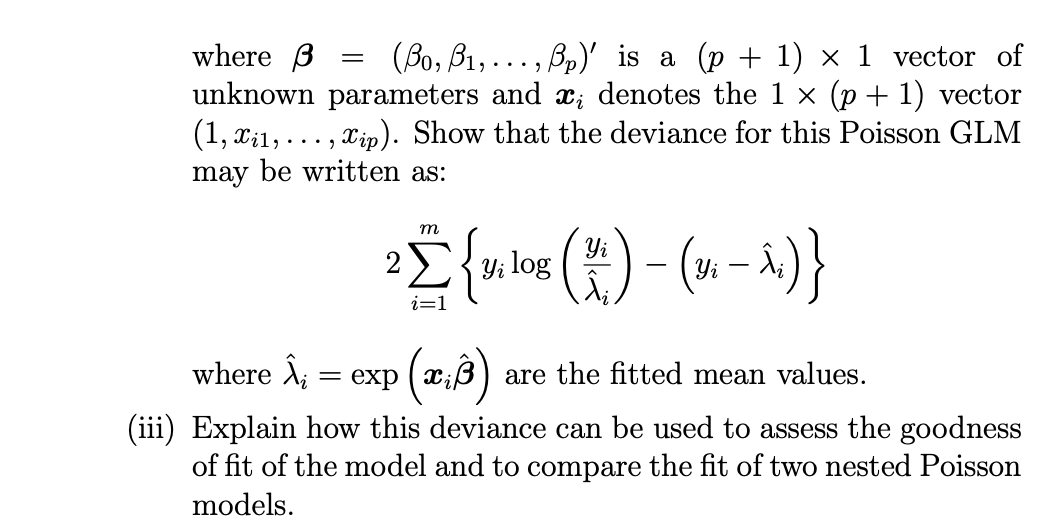 (b) (i) Write down the formula for the scaled | Chegg.com
