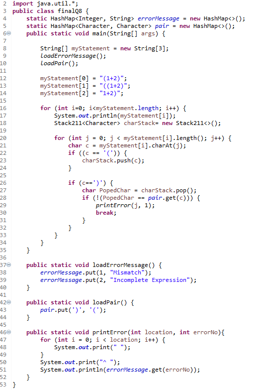 Solved The following program is run to test three Math | Chegg.com