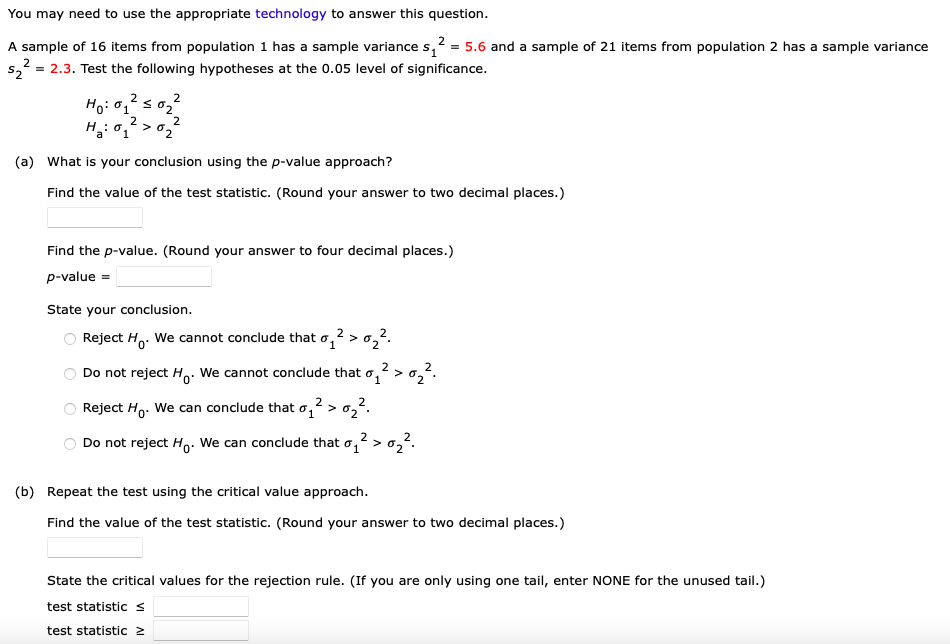 Solved You may need to use the appropriate technology to | Chegg.com
