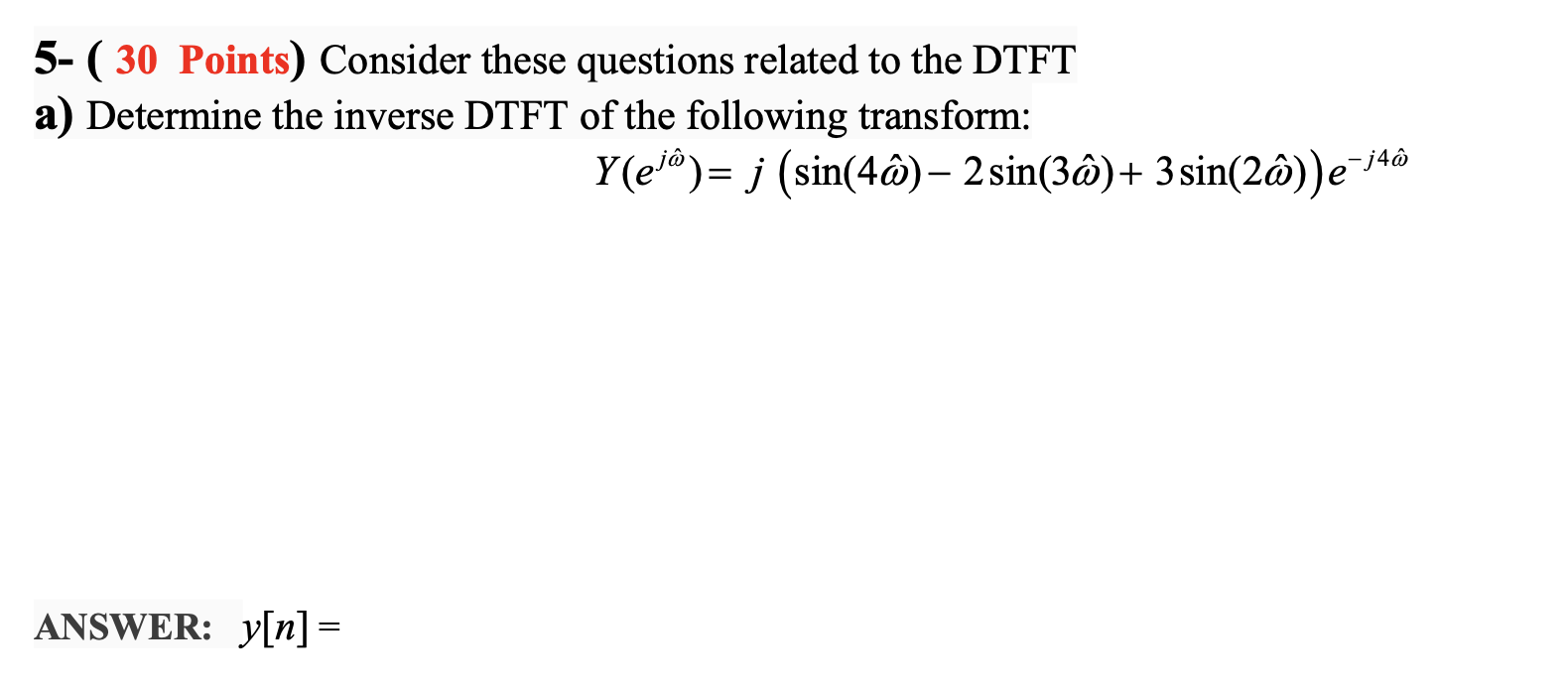 Solved 5 30 Points Consider These Questions Related To