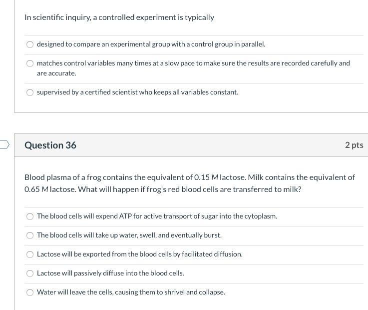 Solved In scientific inquiry, a controlled experiment is | Chegg.com