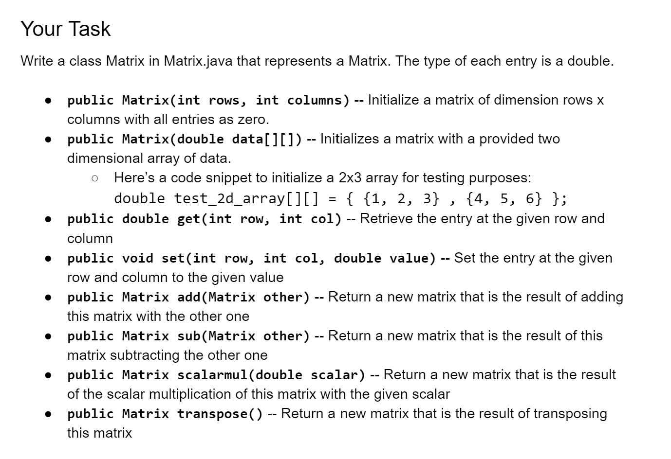 Solved My task is to fill in all of these constructors with | Chegg.com Solved My task is to fill in all of these constructors with | Chegg.com