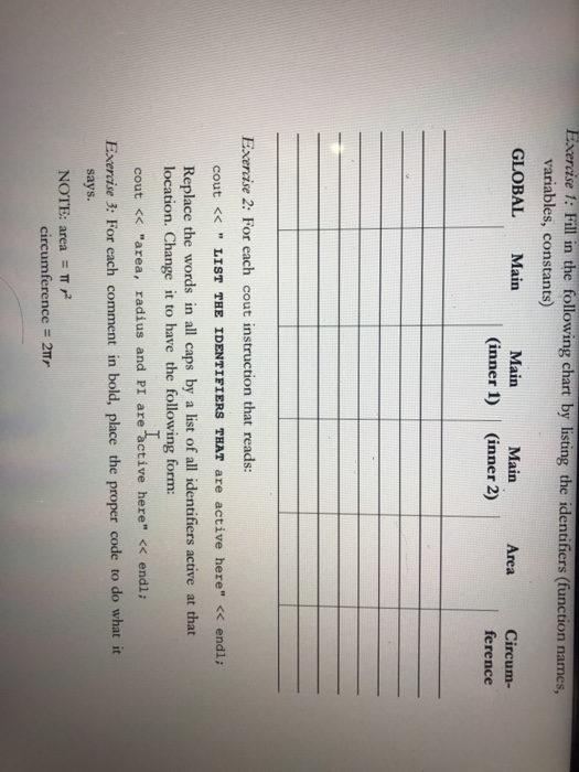 LESSON 6.2A LAB 6.5 Scope of Variables Retrieve | Chegg.com