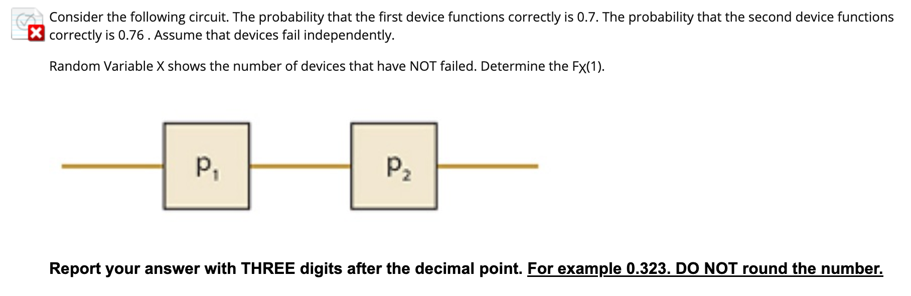 Solved Consider the following circuit. The probability that | Chegg.com