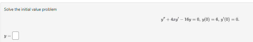 Solved Solve the initial value problem | Chegg.com