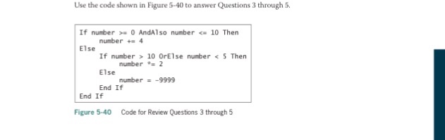 Solved Use the code shown in Figure 5-40 to answer Questions | Chegg.com