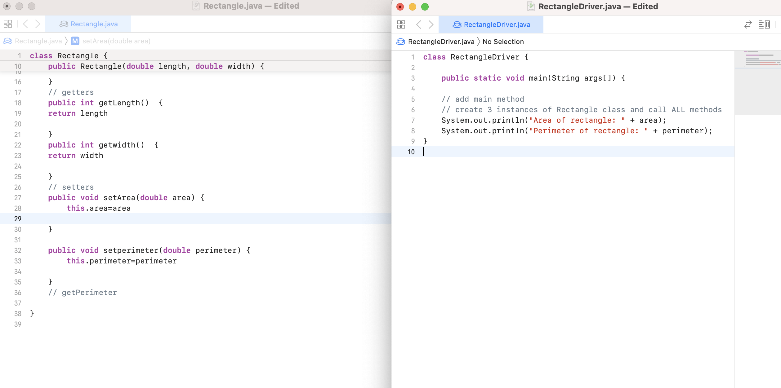 Solved I have to do a main and driver. I am confused about | Chegg.com
