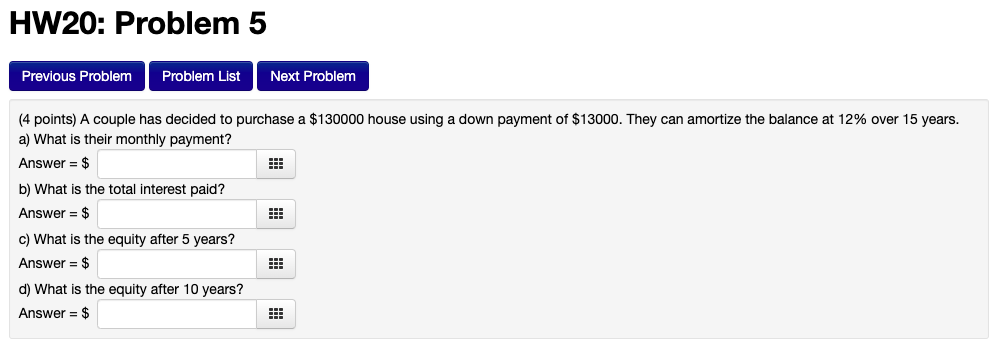 Solved HW20: Problem 5 Previous Problem Problem List Next | Chegg.com