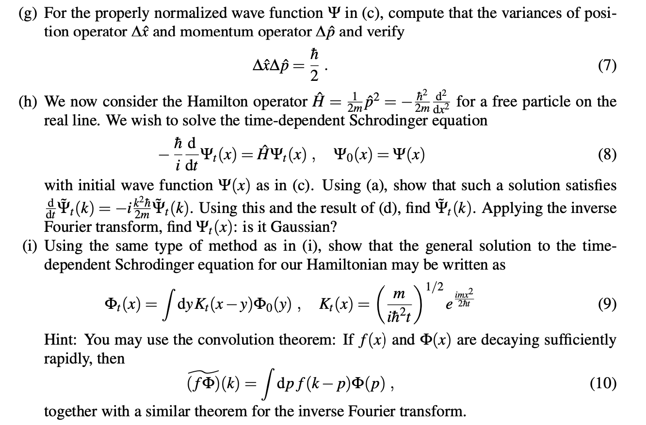 2 5 Fourier Transform And Gaussian Wave Functions