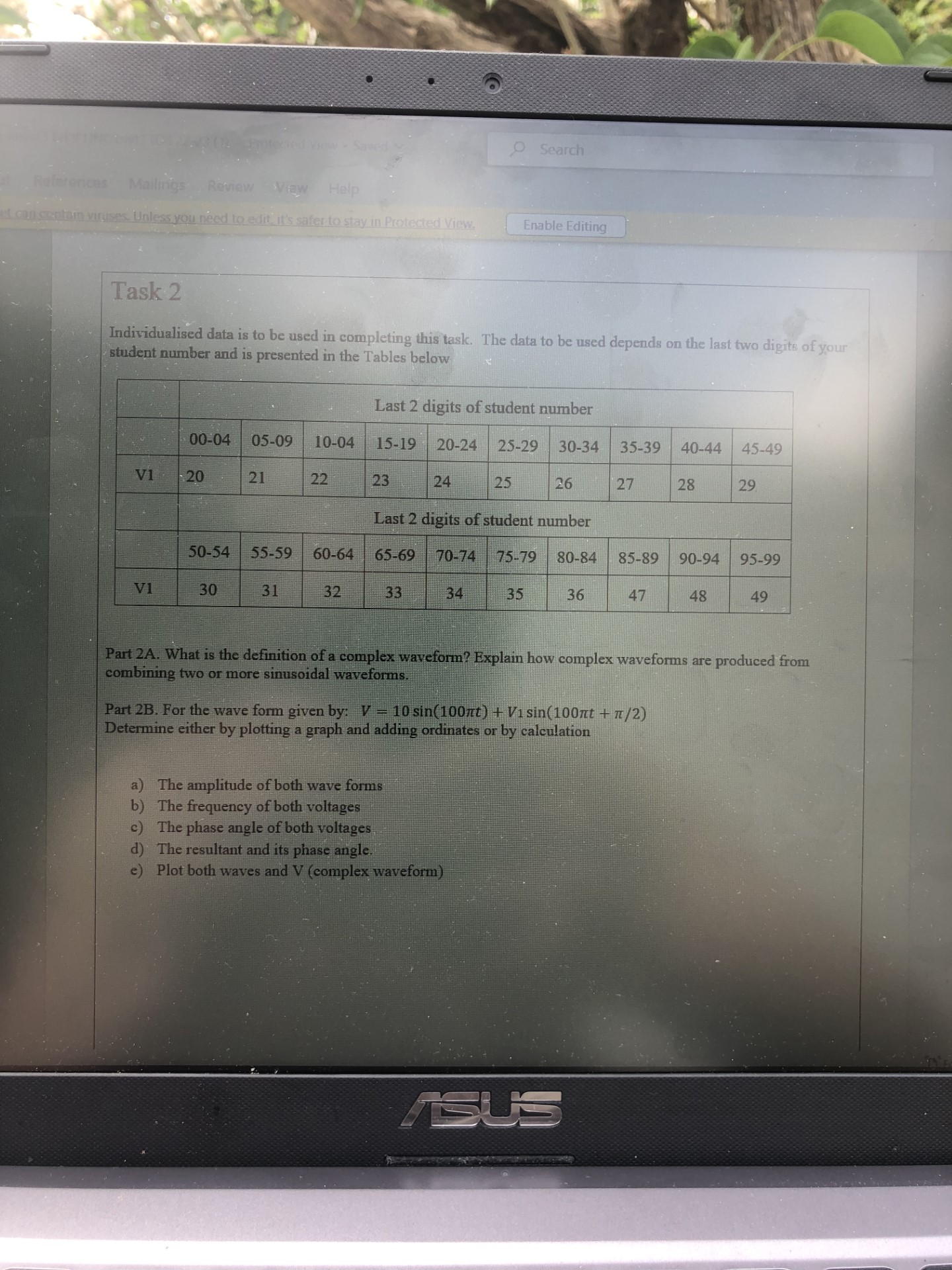 Solved Please help me with Task 2b (a,b,c,d,e). If needed, | Chegg.com