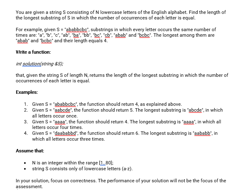 Solved You Are Given A String S Consisting Of N Lowercase Chegg