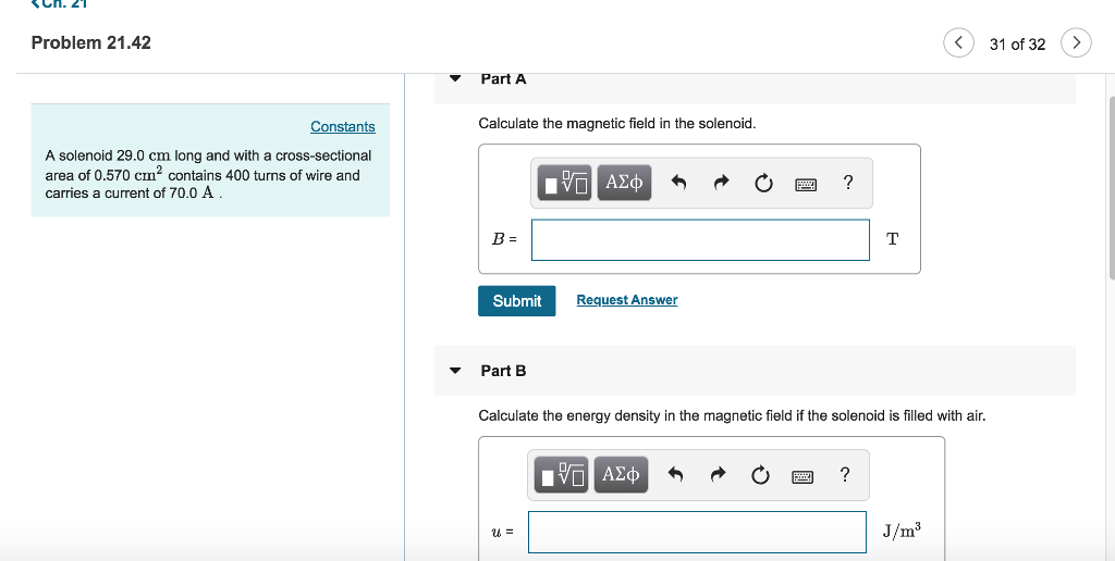 Solved Ch 2 Problem 21 42 31 Of 32 Part A Constants