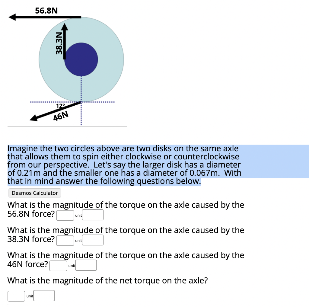 Solved Imagine the two circles above are two disks on the | Chegg.com