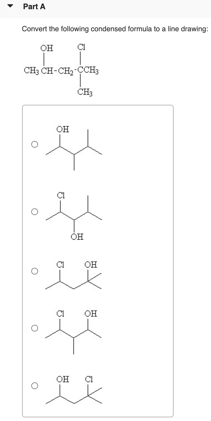 Solved Rank the following line-angle structures based on the | Chegg.com