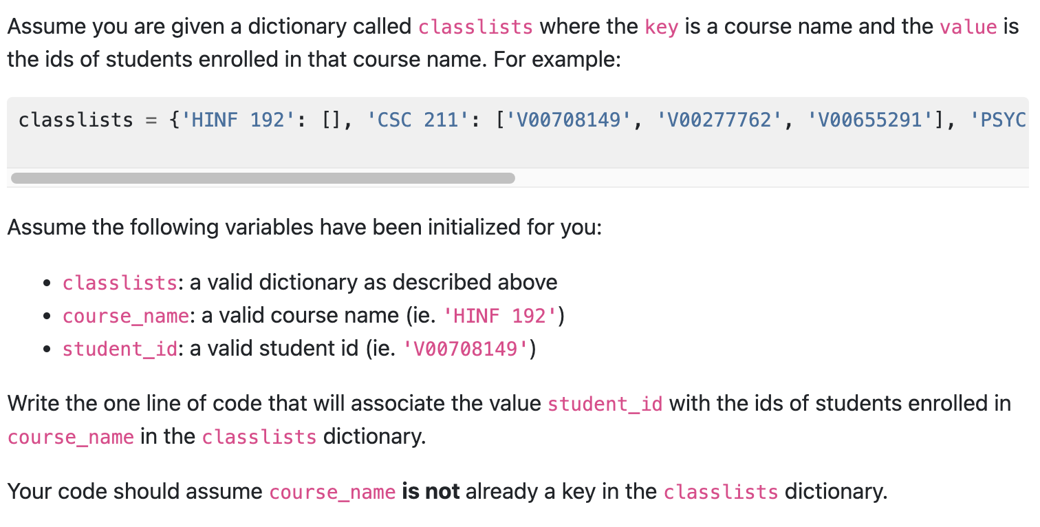 Solved What would be the one line code that could solve this | Chegg.com