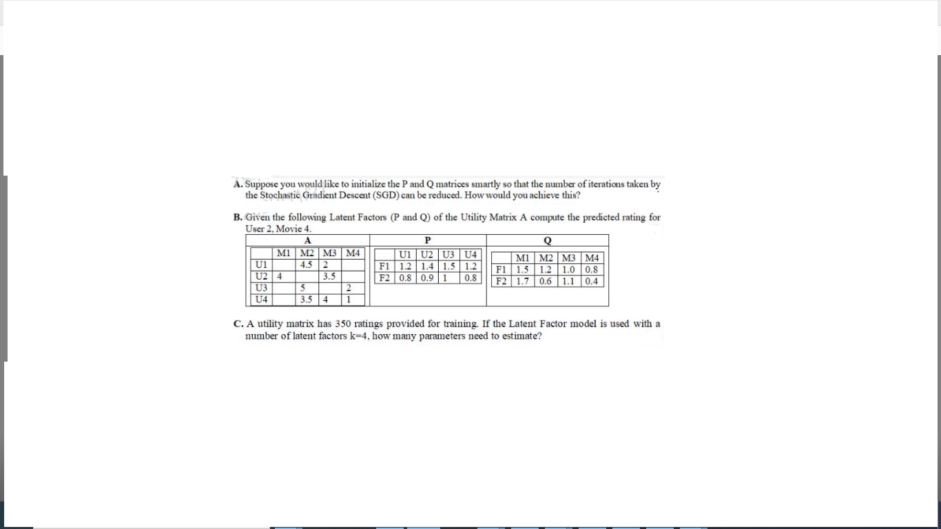 Solved A. Suppose you would like to initialize the P and Q | Chegg.com