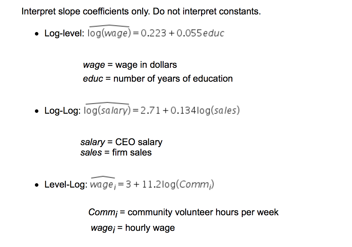 Solved Interpret slope coefficients only. Do not interpret | Chegg.com Solved Interpret slope coefficients only. Do not interpret | Chegg.com