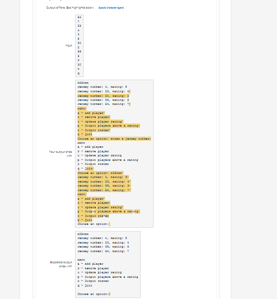 Solved 10.27 LAB*: Program: Football team roster | Chegg.com