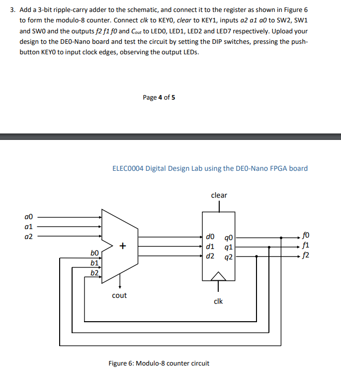Solved Exercise 4 Counter circuit In this exercise, you will | Chegg.com