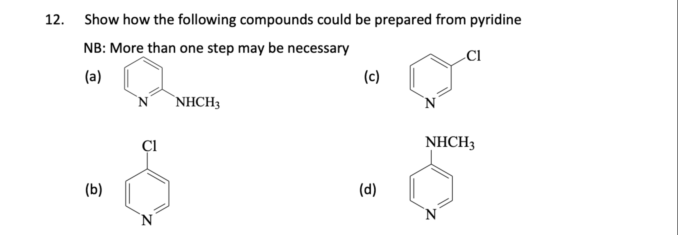 Solved 12. ﻿Show how the following compounds could be | Chegg.com