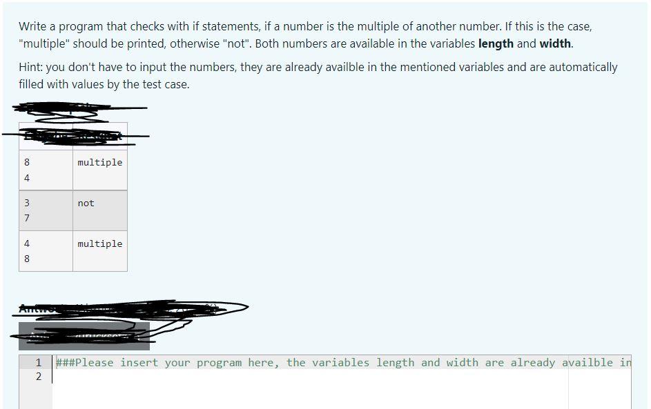 Solved Write a program that checks with if statements, if a | Chegg.com