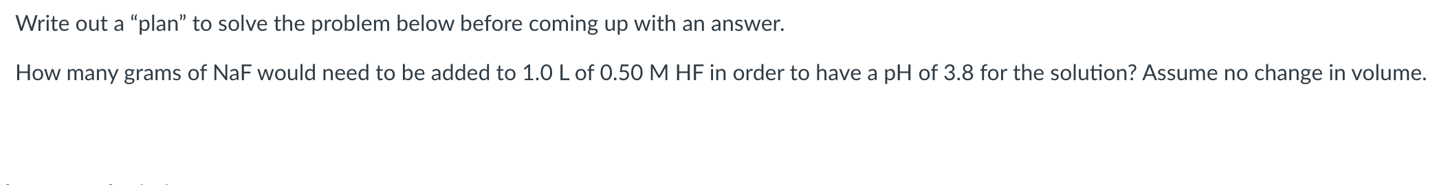 Solved Write out a "plan" to solve the problem below before | Chegg.com