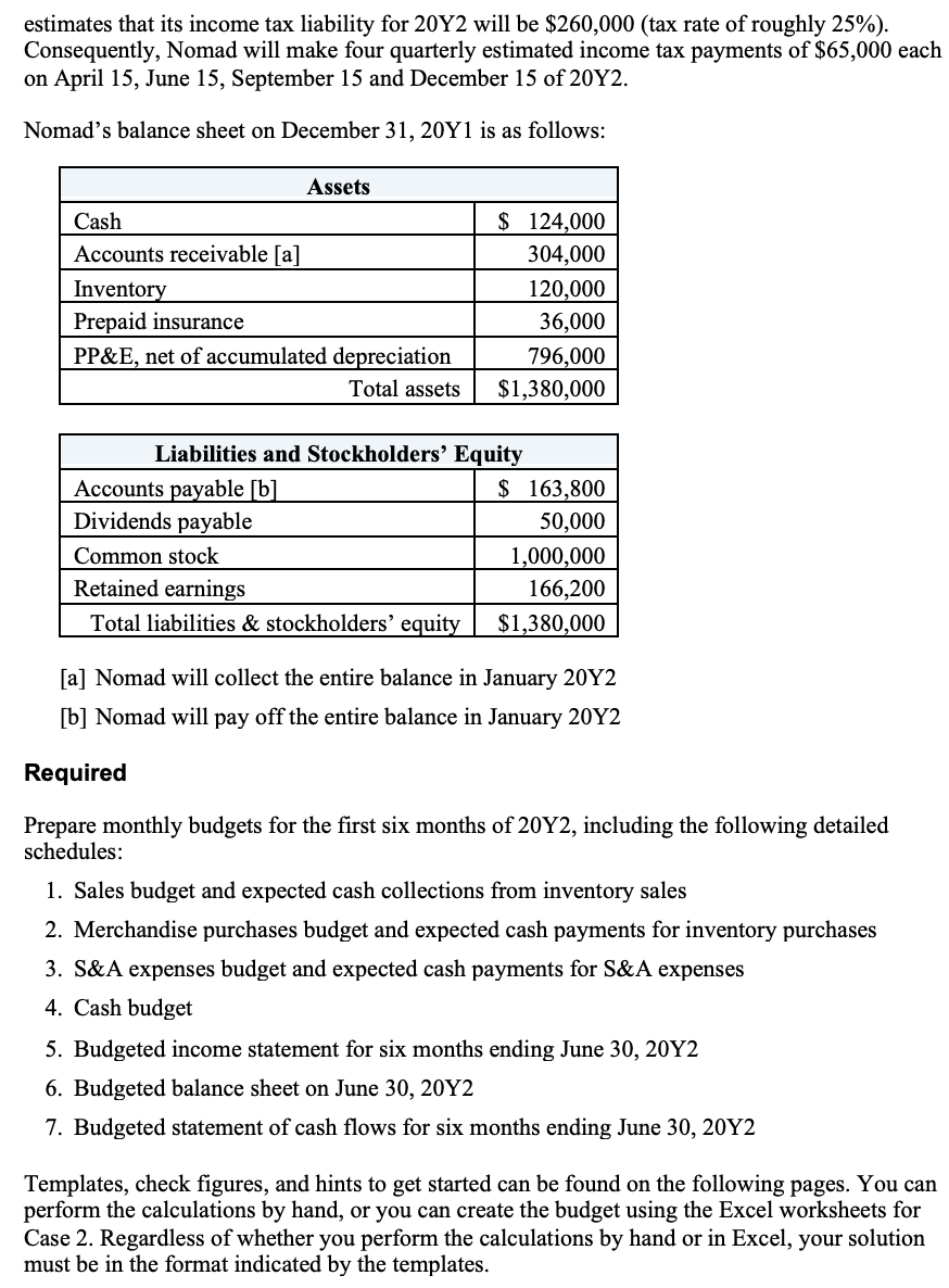 Solved This case study provides practice in preparing an | Chegg.com