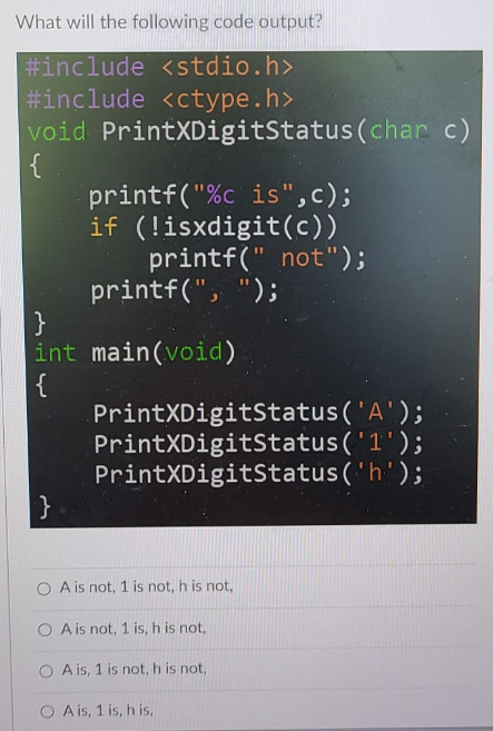 Solved What will the following code output? #include | Chegg.com